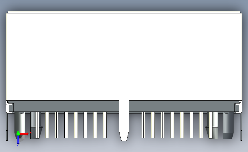 网口RJ45（1x2侧面并排无灯）_STEP_模型图纸下载 – 懒石网