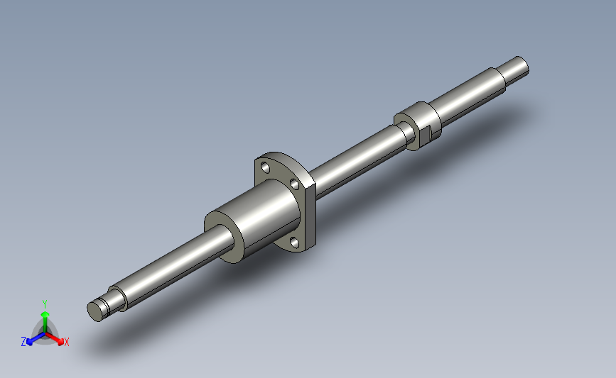 上银导轨丝杆r8-2t3-fsi-110-168_STEP_模型图纸下载 – 懒石网