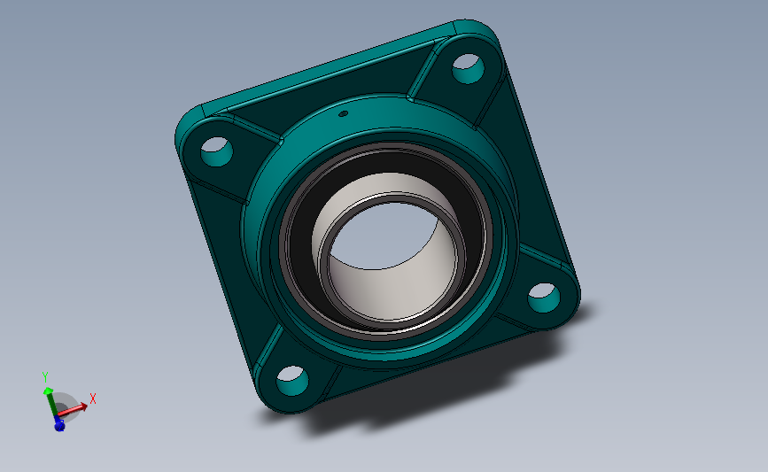 带方形座轴承,UCFU216_SOLIDWORKS 2015_模型图纸下载 – 懒石网