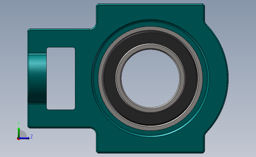 带滑块座轴承,UCT213_SOLIDWORKS 2015_模型图纸下载 – 懒石网