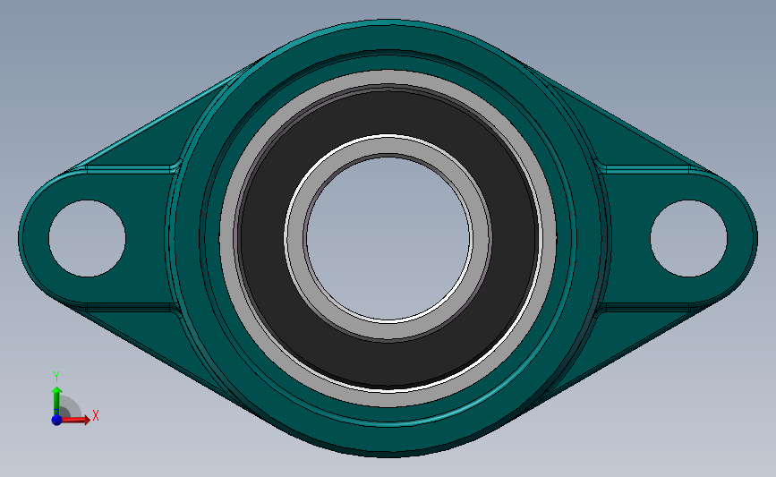 带菱形座轴承,UCFLU313_SOLIDWORKS 2015_模型图纸下载 – 懒石网