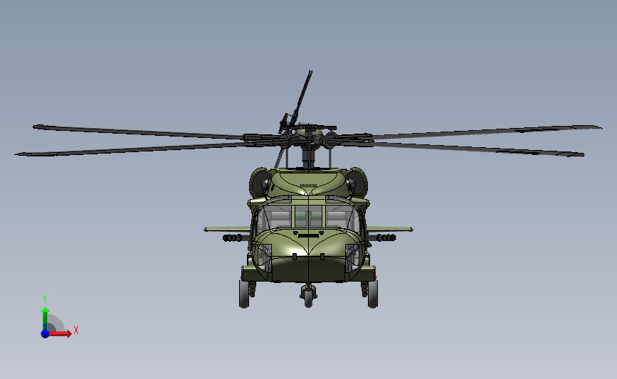 S-70C-2黑鹰直升机_SOLIDWORKS 2007_模型图纸下载 – 懒石网