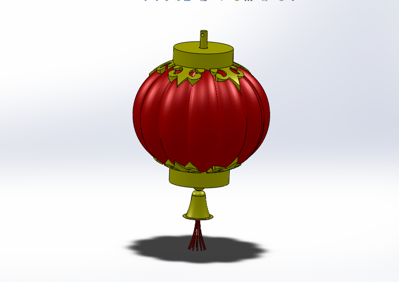 灯笼solidworks 2010模型图纸下载 懒石网