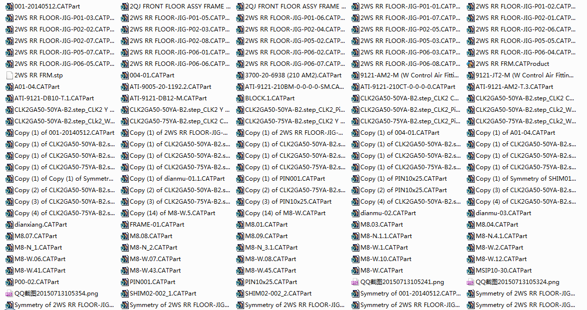 某车型前地板夹具设计_STEP_模型图纸下载 – 懒石网