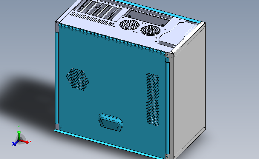 电脑主机_SOLIDWORKS 2017_模型图纸下载 – 懒石网