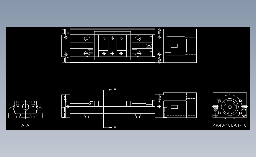 ROBOT 线性马达平台KK40-150A1-F0.stp_STEP_模型图纸下载 – 懒石网
