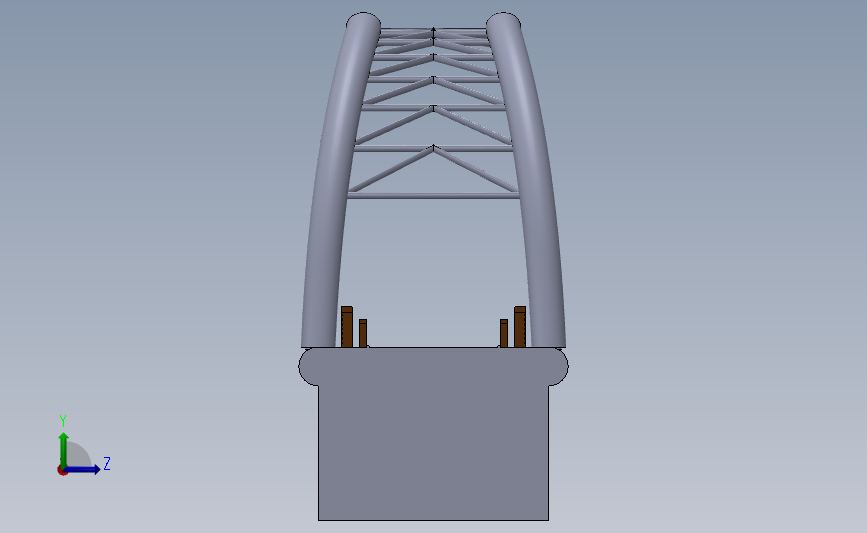 桥梁模型_SOLIDWORKS 2017_模型图纸下载 – 懒石网