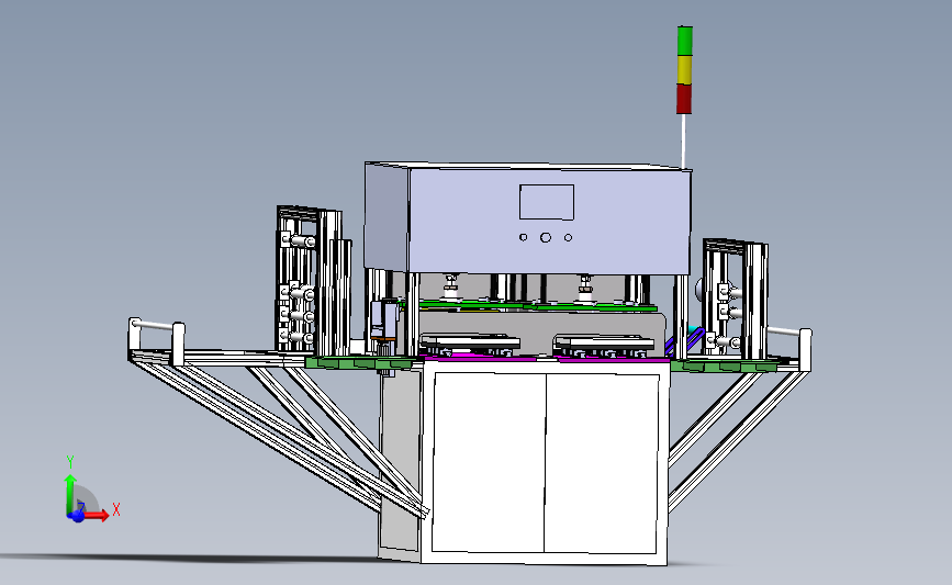 双工位热压机 Solidworks 2014 模型图纸下载 懒石网