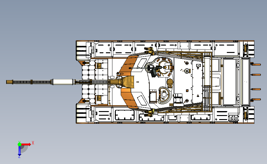 中国 ZTZ99B 主战坦克_Inventor_模型图纸下载 – 懒石网