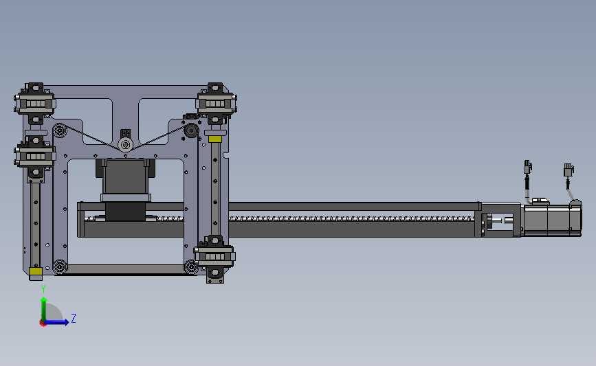 2x2阵型交叉手爪 气动机械爪 Solidworks 2018 模型图纸下载 懒石网