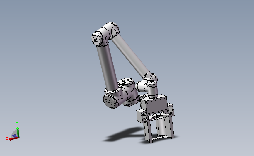 8寸半导体花篮夹具（配机械手） Solidworks 2016 模型图纸下载 懒石网