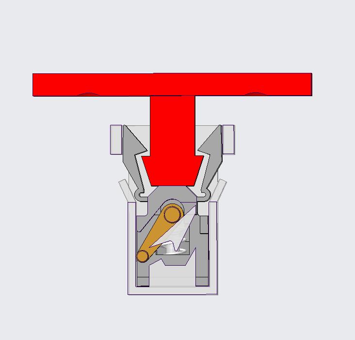 微型按压自锁扣_PROE_模型图纸下载 – 懒石网
