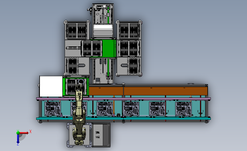 机器人自动上内存条设备sw21_SOLIDWORKS 2021_模型图纸下载 – 懒石网