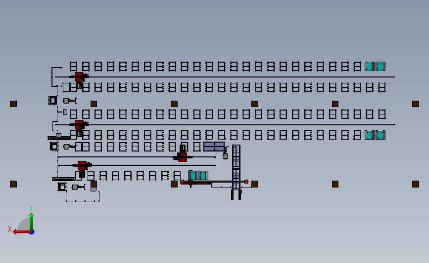 立体仓库自动化sw18可编辑_SOLIDWORKS 2018_模型图纸下载 – 懒石网