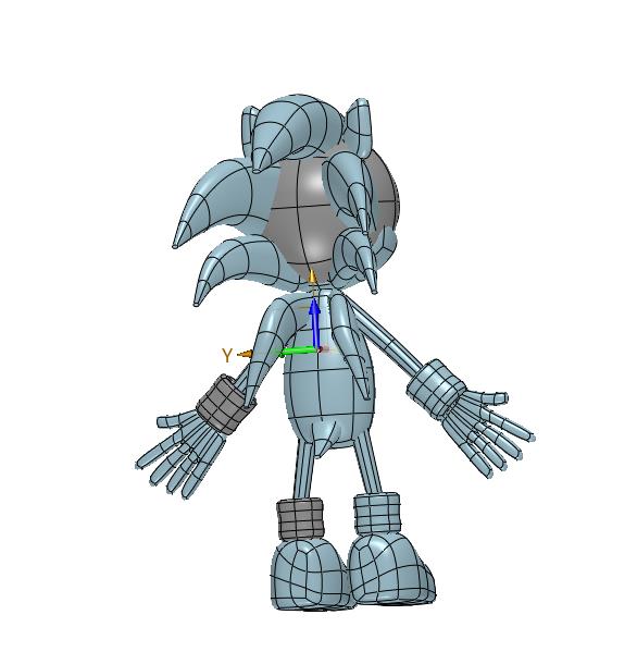 Sonic刺猬索尼克超音速小子超音鼠公仔_STEP_模型图纸下载 – 懒石网