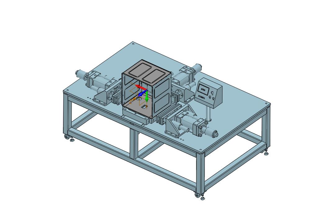 钣金外壳多点连接铆压设备_STEP_模型图纸下载 – 懒石网