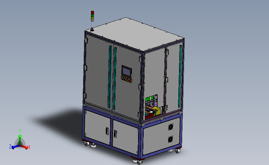 在线式双工位PCB板螺丝机sw2018可编辑_SOLIDWORKS 2018_模型图纸下载 – 懒石网