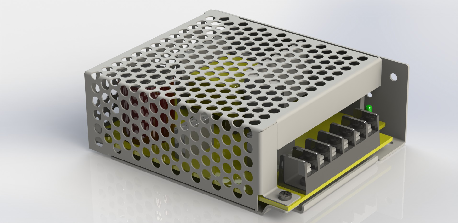 电源 RD-35A 明纬_SOLIDWORKS 2012_模型图纸下载 – 懒石网