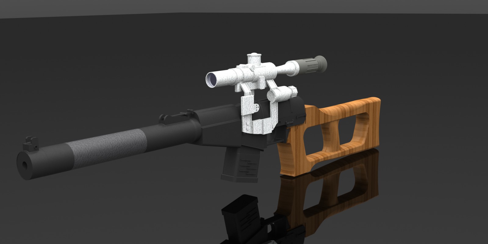 vss枪_SOLIDWORKS 2019_模型图纸下载 – 懒石网