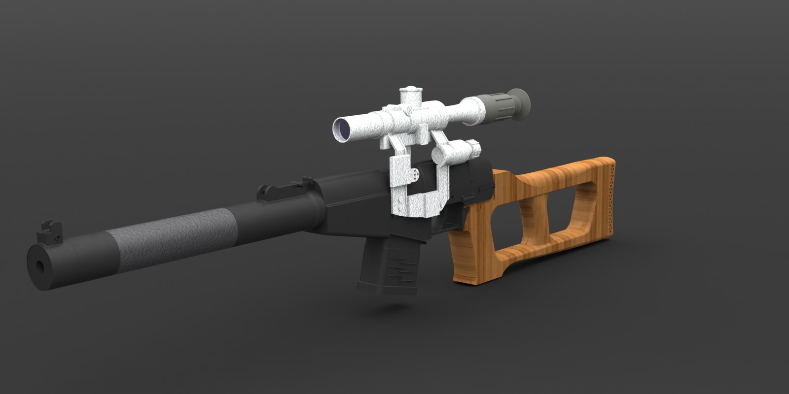 vss枪_SOLIDWORKS 2019_模型图纸下载 – 懒石网