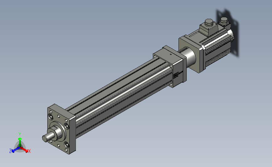 全套安装方式伺服电动缸电动推杆（适用负载2吨-3吨）[K110-10-300-D-C3]_STEP_模型图纸下载 – 懒石网