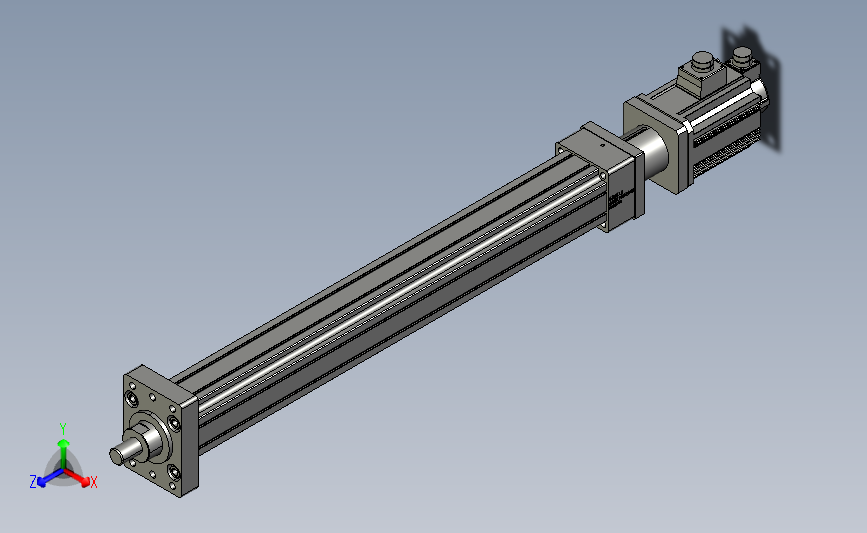 全套安装方式伺服电动缸电动推杆（适用负载2吨-3吨）[K110-10-500-D-C3]_STEP_模型图纸下载 – 懒石网