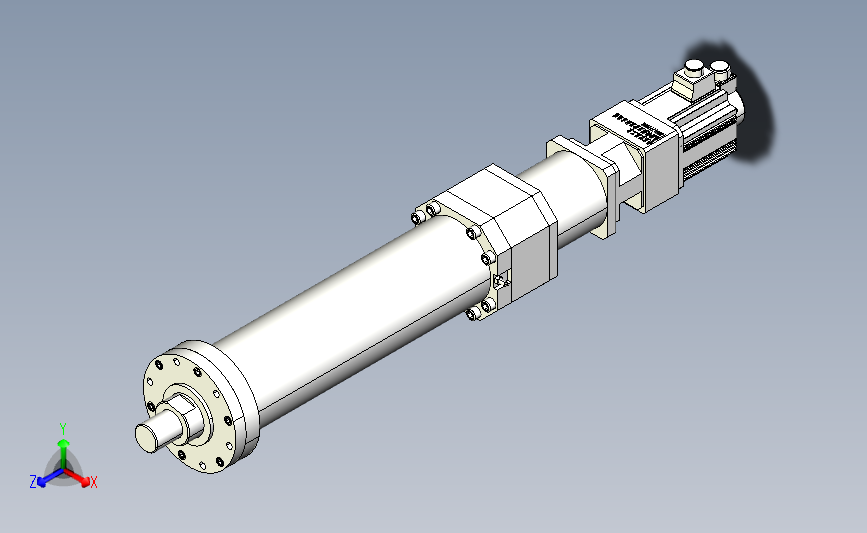 全套安装方式伺服电缸电动推杆伺服电动缸（适用负载5吨-10吨）[K160-10-150-D-C3]_STEP_模型图纸下载 – 懒石网
