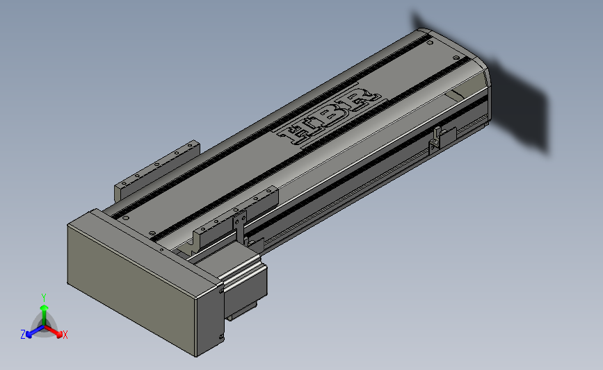 机械手（滑台模组）开放式系列HBR116-RP-T200-L10-1000-L3_STEP_模型图纸下载 – 懒石网