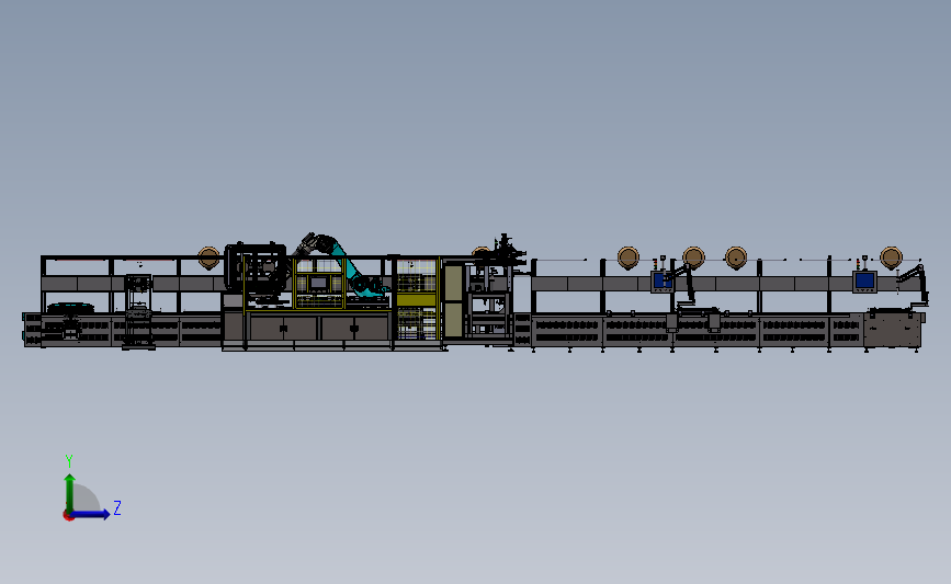 B14 全景天窗组装生产线(倍速链流线流转) Solidworks 2018 模型图纸下载 懒石网