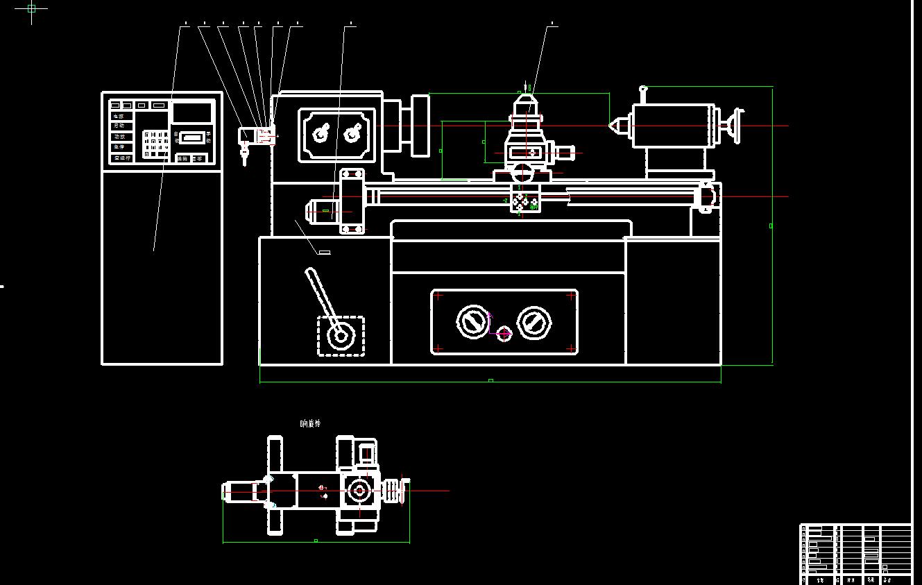 0017-车床-C616数控车床改造_AutoCAD 2004_模型图纸下载 – 懒石网