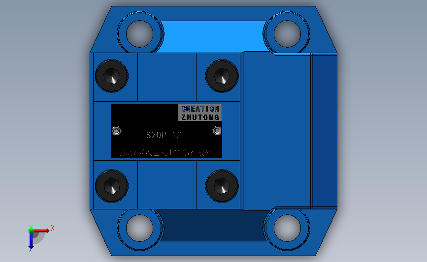S20P 单向阀_SOLIDWORKS 2012_模型图纸下载 – 懒石网