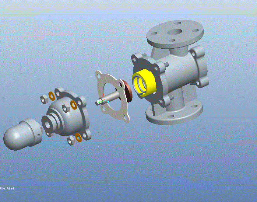 9 proe设计安全阀3D模型_PROE_模型图纸下载 – 懒石网