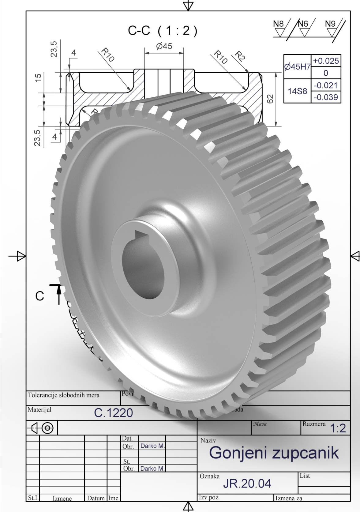 单级直齿轮减速器Inventor, STEP _ IGES_STEP_模型图纸下载 – 懒石网