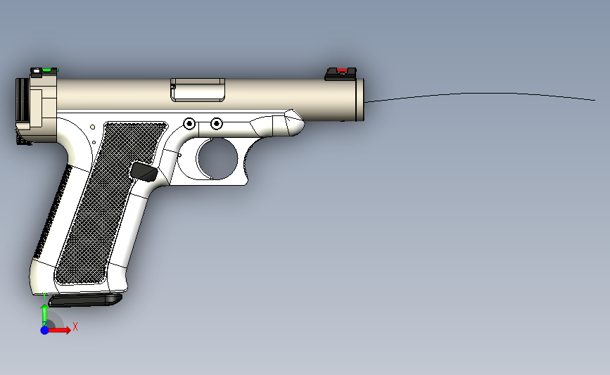 Musgres反冲手枪_STEP_模型图纸下载 – 懒石网