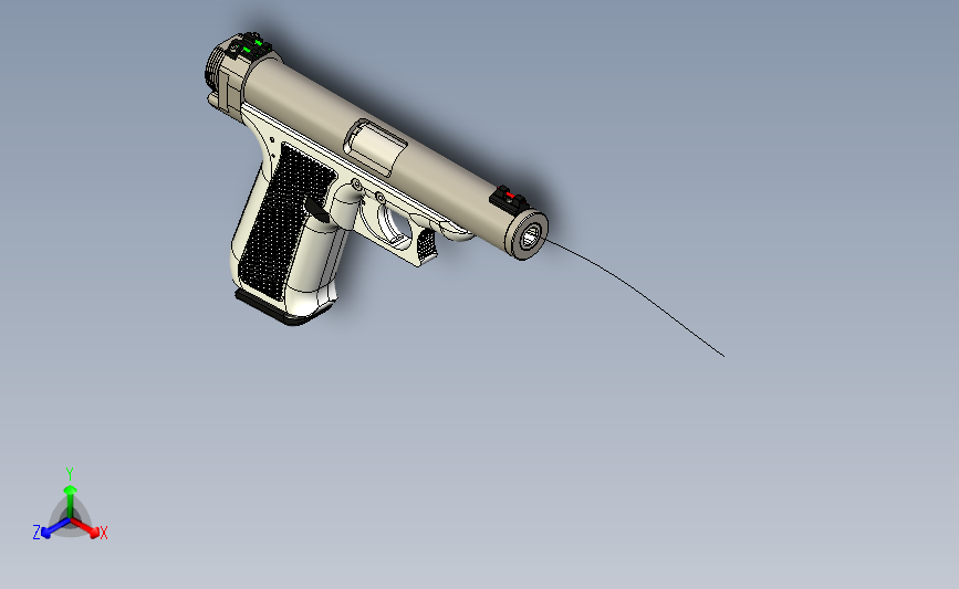 Musgres反冲手枪_STEP_模型图纸下载 – 懒石网