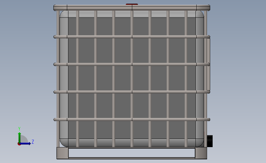 IBC储罐 1000 升_SOLIDWORKS 2020_模型图纸下载 – 懒石网