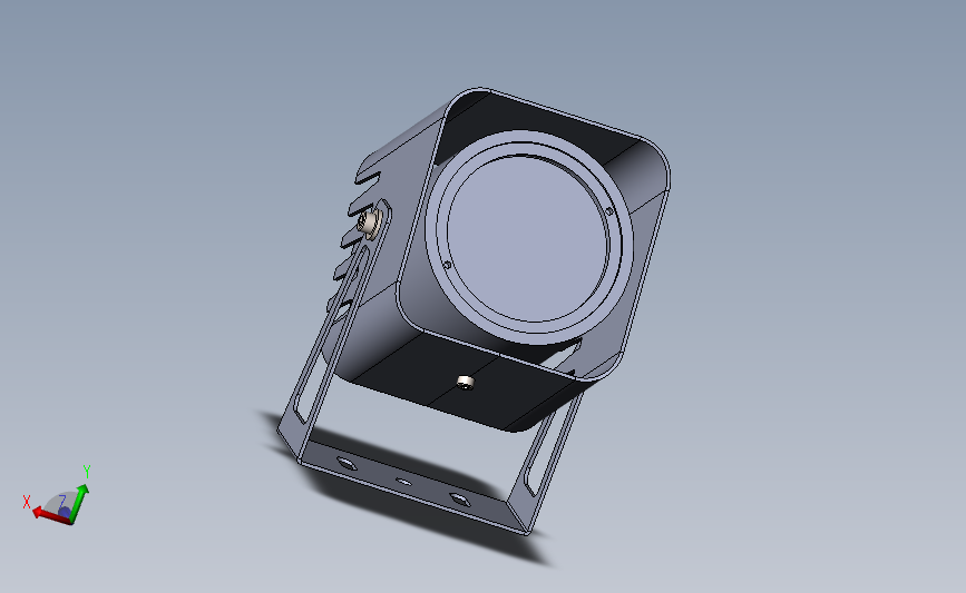 LED聚光灯_SOLIDWORKS 2014_模型图纸下载 – 懒石网