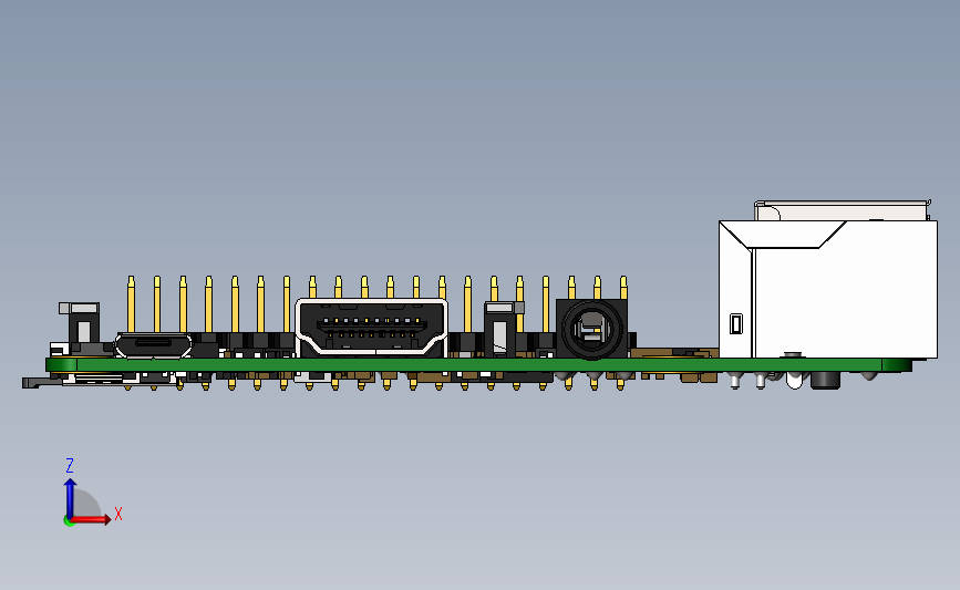 树莓派3B_SOLIDWORKS 2019_模型图纸下载 – 懒石网