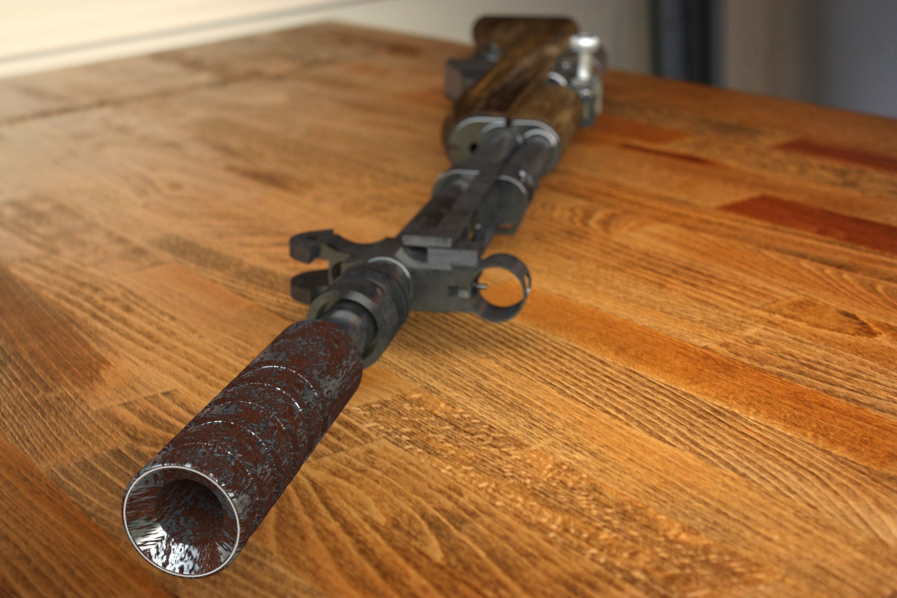 sks-59-66a1狙击枪_SOLIDWORKS 2010_模型图纸下载 – 懒石网