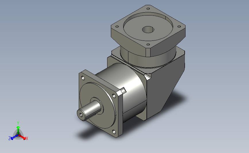 AFR090-10-S2-P2-19-80-100电机减速机_STEP_模型图纸下载 – 懒石网
