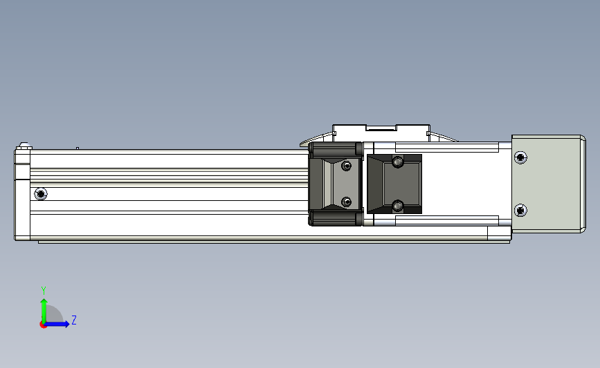 丝杠滑台-全封闭EC5-L10-S100-BR-P10-D3_STEP_模型图纸下载 – 懒石网