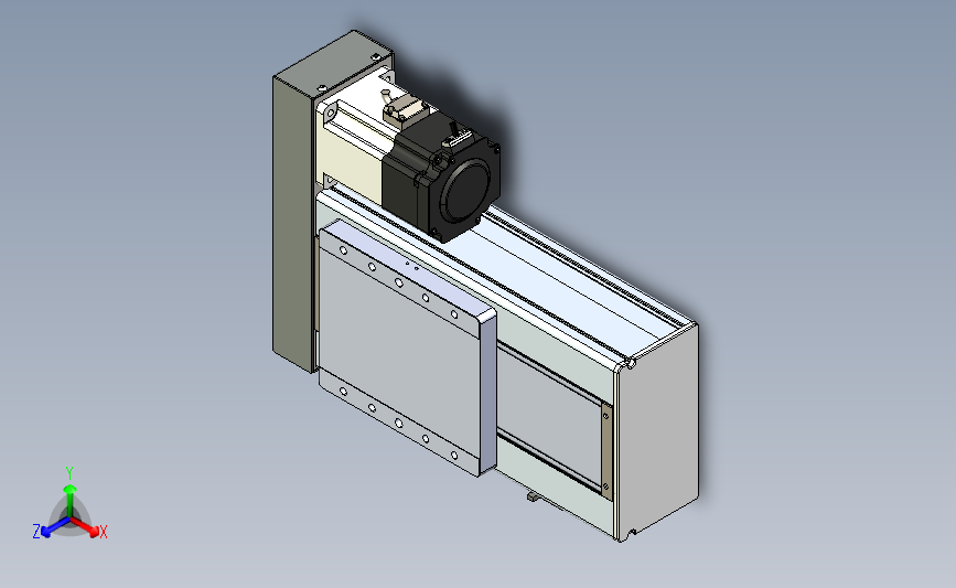 丝杠滑台-全封闭EC17-Lx-C-S100-BR-P75-D3_STEP_模型图纸下载 – 懒石网