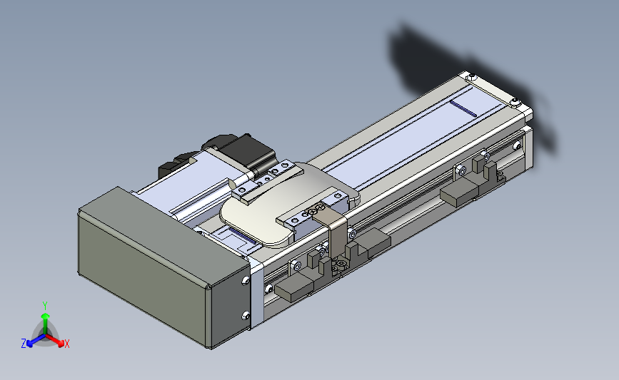丝杠滑台-全封闭LEC5-L5-C-S100-BR-ZM10-T3_STEP_模型图纸下载 – 懒石网