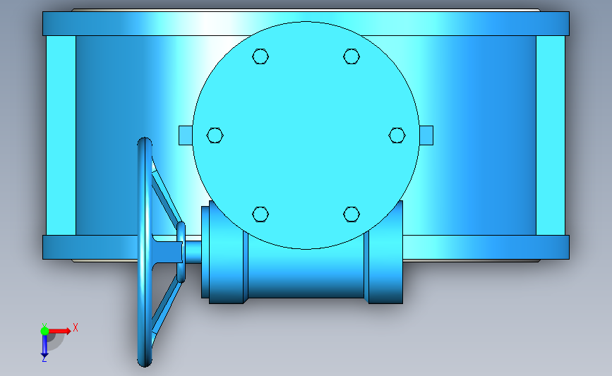 D341F46型 衬氟法兰蝶阀DN700_STEP_模型图纸下载 – 懒石网