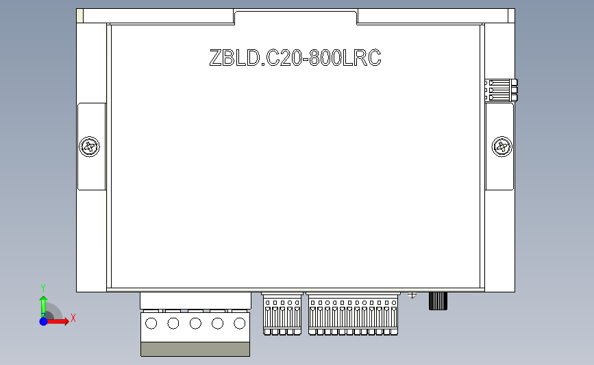 驱动器ZBLD.C20-800LRC_STEP_模型图纸下载 – 懒石网