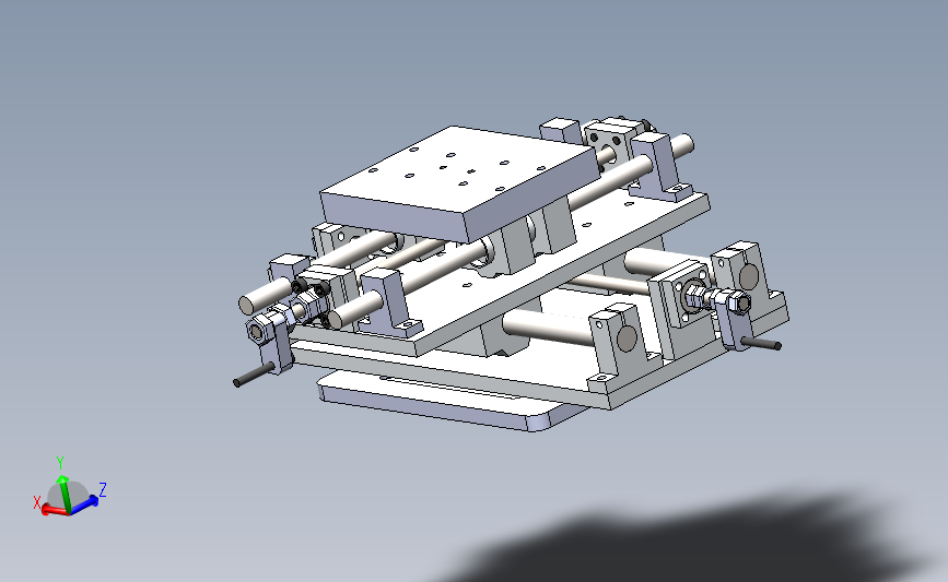 xy引动工作台_SOLIDWORKS 2010_模型图纸下载 – 懒石网
