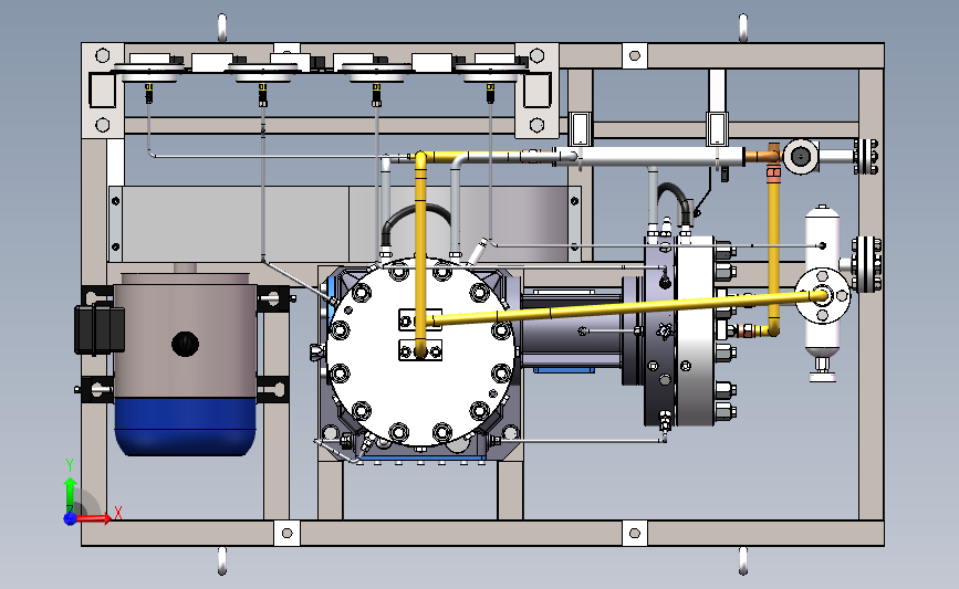 B78 GL100系列隔膜压缩机_SOLIDWORKS 2012_模型图纸下载 – 懒石网