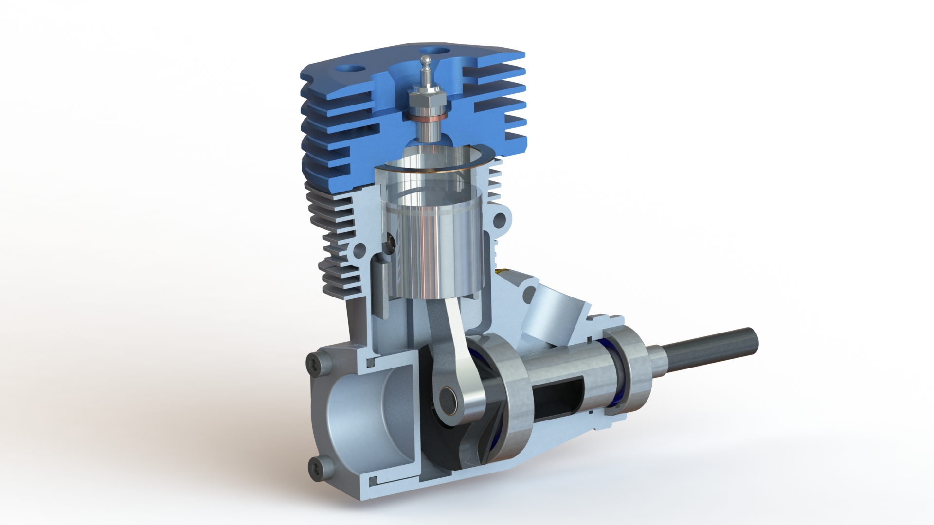 Supertigre g51航模引擎三维建模图纸 solidworks设计_SOLIDWORKS 2015_模型图纸下载 – 懒石网