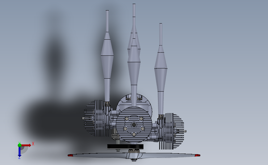 X-Engine航空引擎三维建模图纸 solidworks2015设计_SOLIDWORKS 2015_模型图纸下载 – 懒石网