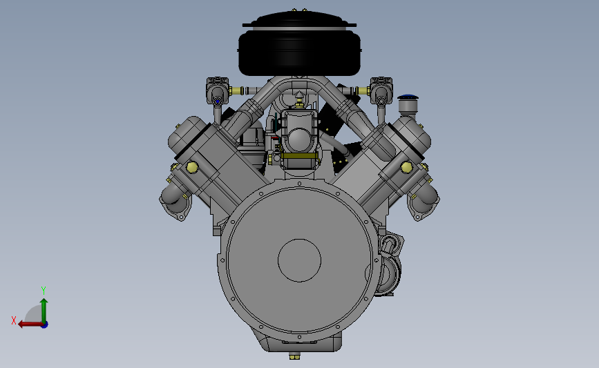 YAMZ-236柴油发动机模型3D图纸 Solidworks设计 x_t格式发动机_SOLIDWORKS 2016_模型图纸下载 – 懒石网